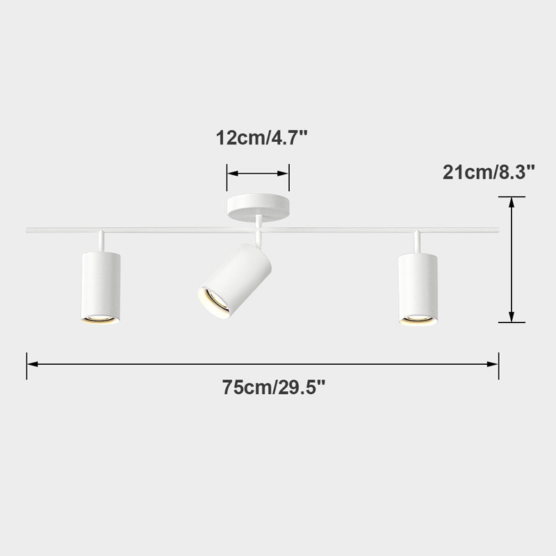 KCO Modern White 3 Light Ceiling Track Lighting – KCO Home ...